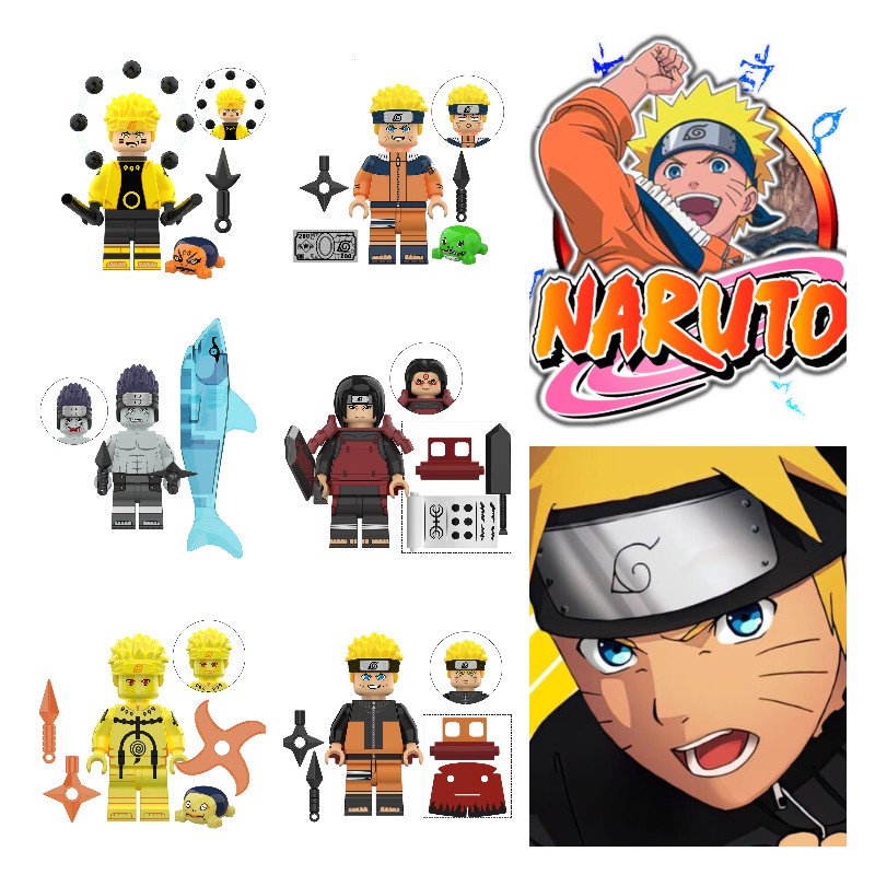 Naruto Kdl806 Anime Character Building Set Abs Plastic Diy Small ...