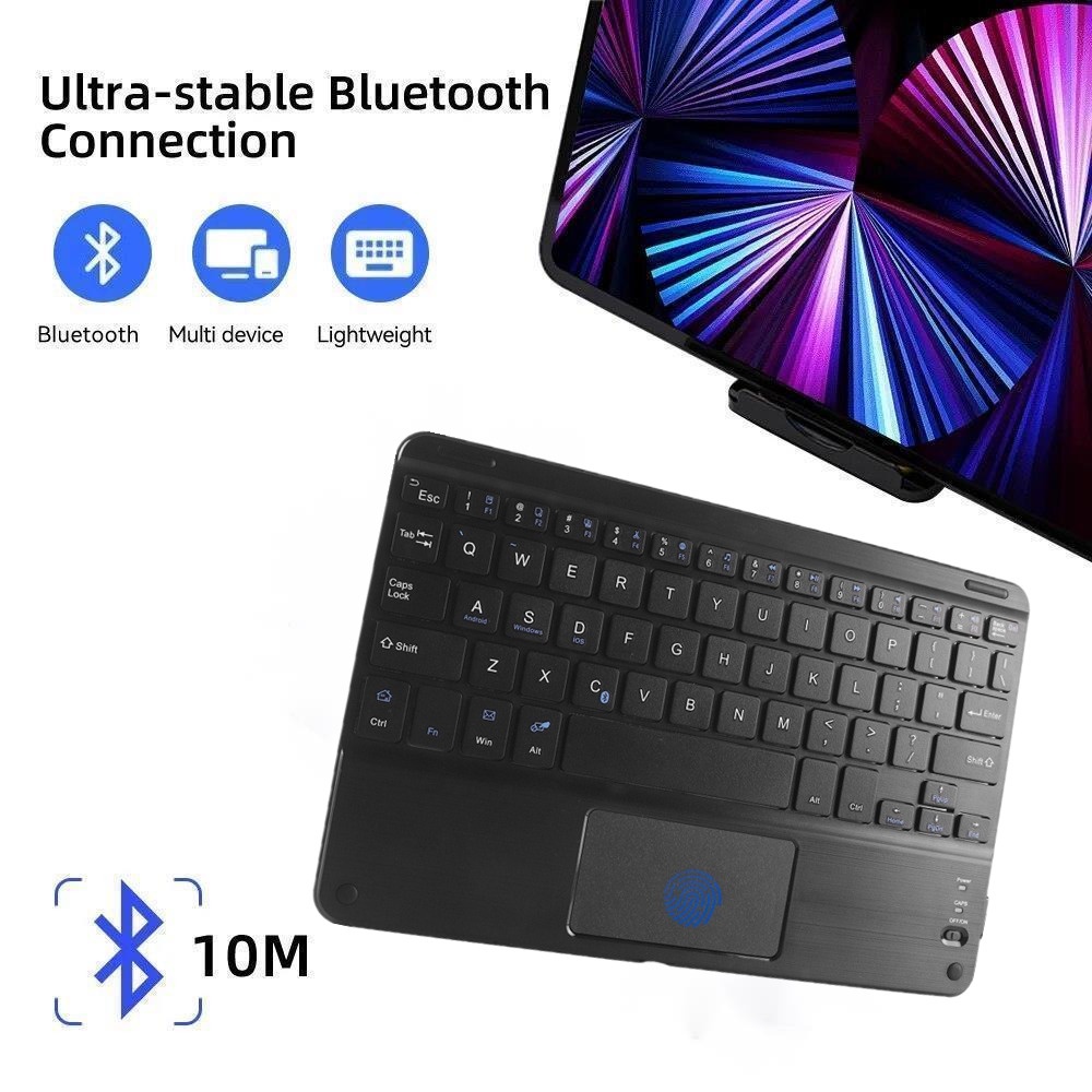 Rechargeable BT 5.0 Touch Keypad Ultra-thin Ergonomic Keybord Mini Wireless Keyboard Bluetooth ...