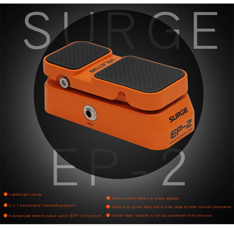 Valeton EP-2 2 in 1 function volume expression control pedal mini ...