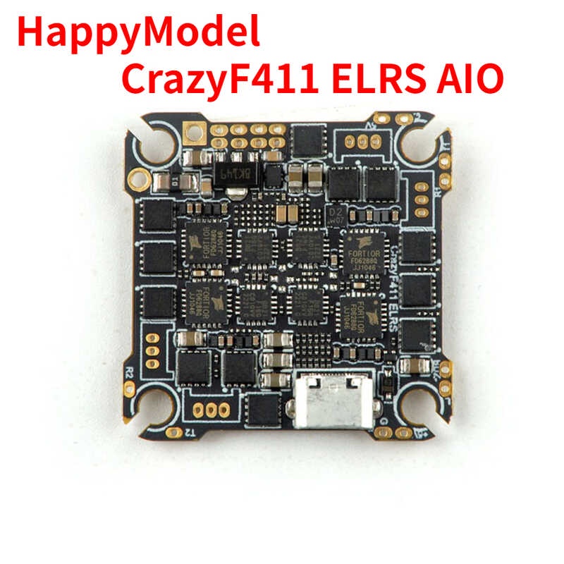 HappyModel CrazyF411 AIO 4in1 F411 Flight Controller Built-in UART 2.4G ...
