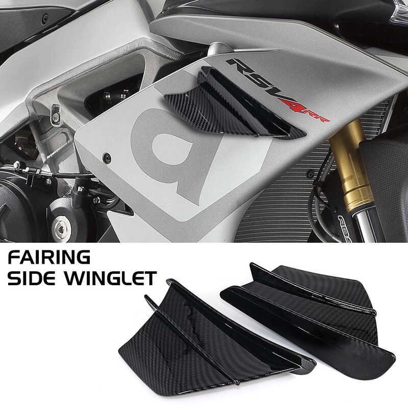 Motorcycle Fairing Side Winglet Aerodynamic Wing Deflector Spoiler Para ...