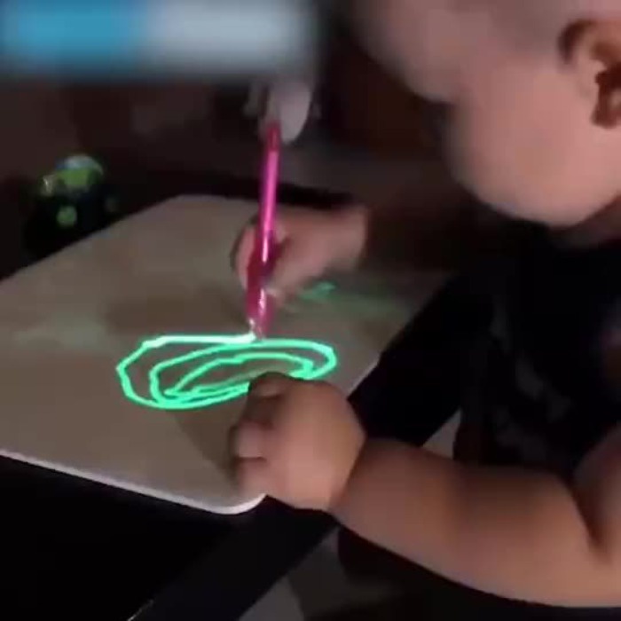 Draw With Light Fun Drawing Writing Board Night Light Board Children's ...
