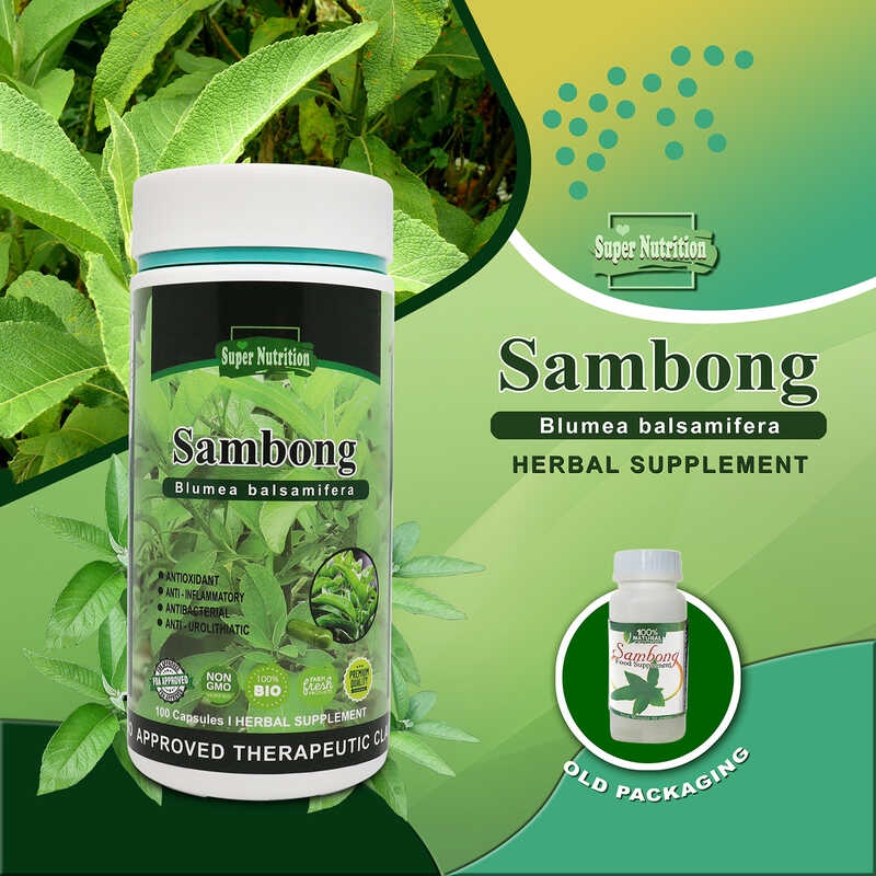 Sambong Capsules Food Supplement 100's (new packaging) | Shopee Philippines