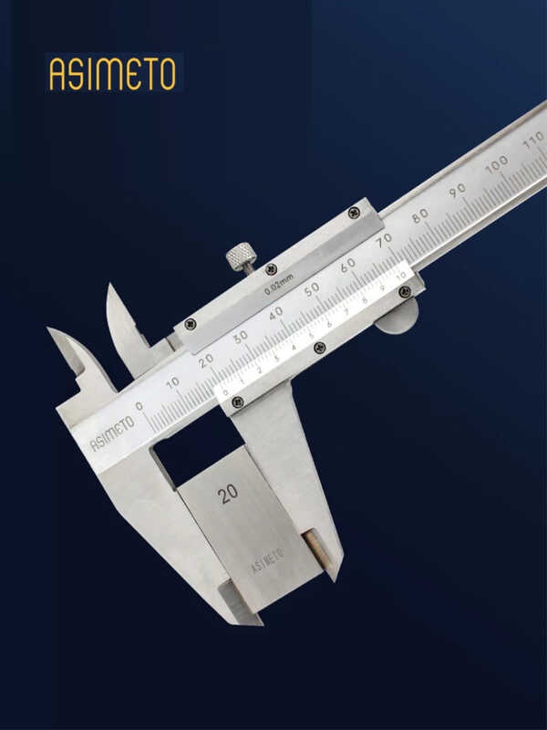 Aleman ASIMETO vernier kaliper mataas na precision stainless steel ...