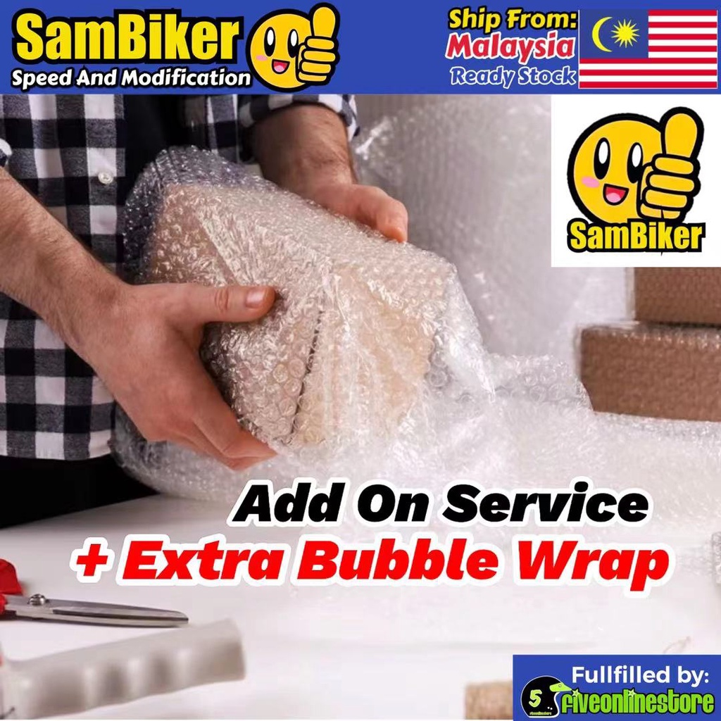 SamBiker Extra Add On Bubble Wrap Service Bubblewrap | Shopee Philippines