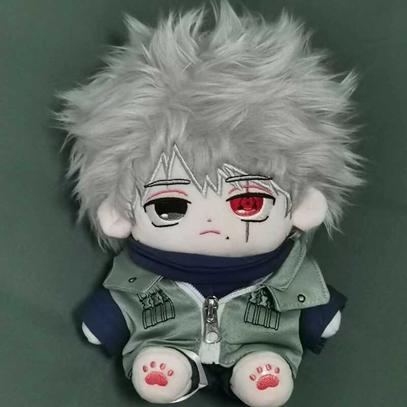 20Cm Anime Naruto Hataki Kakashi Cotton Plush Dolls Dress-Up Puppet ...