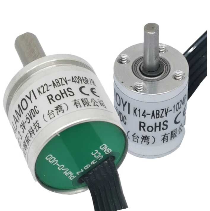 Hall encoder angle sensor ABZ pulse+PWM+0-5V output resolution 1-16384 ...