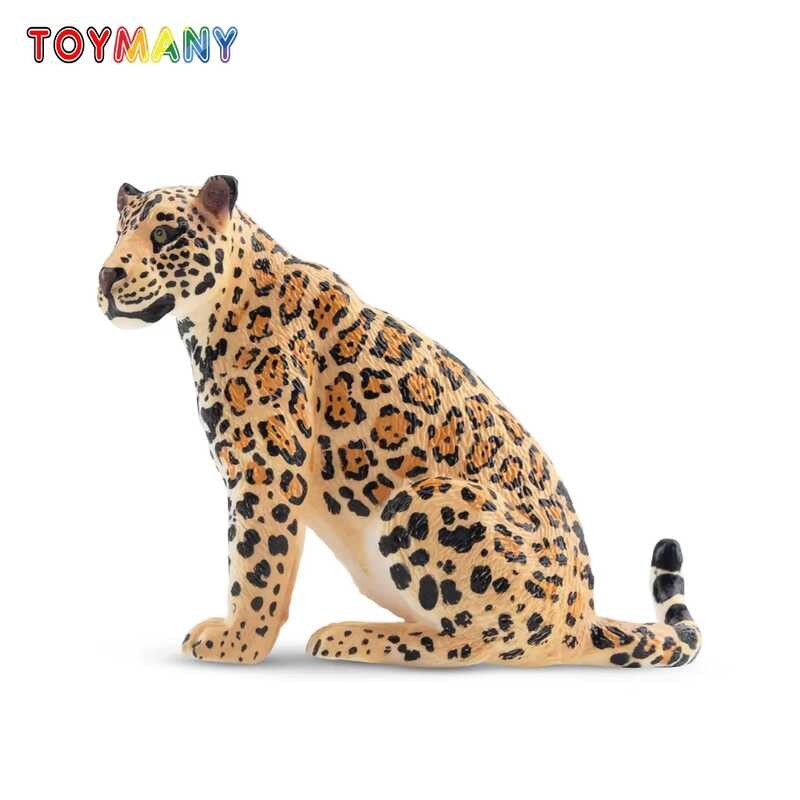Simulasyon Kababaihang Jaguar Wildlife Animal Model Toy Mini Figures ...