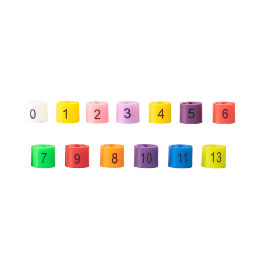 100pcs 0-13 Plastic Kids Age Clothes Hanger Size Markers Color-Coding ...