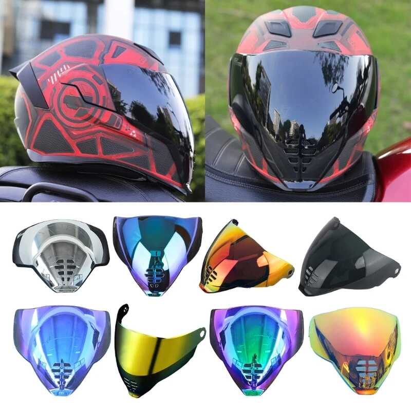 Motorcycles Helmet Visor Lens Shield- Full Face Shield- for Icon Helmet ...