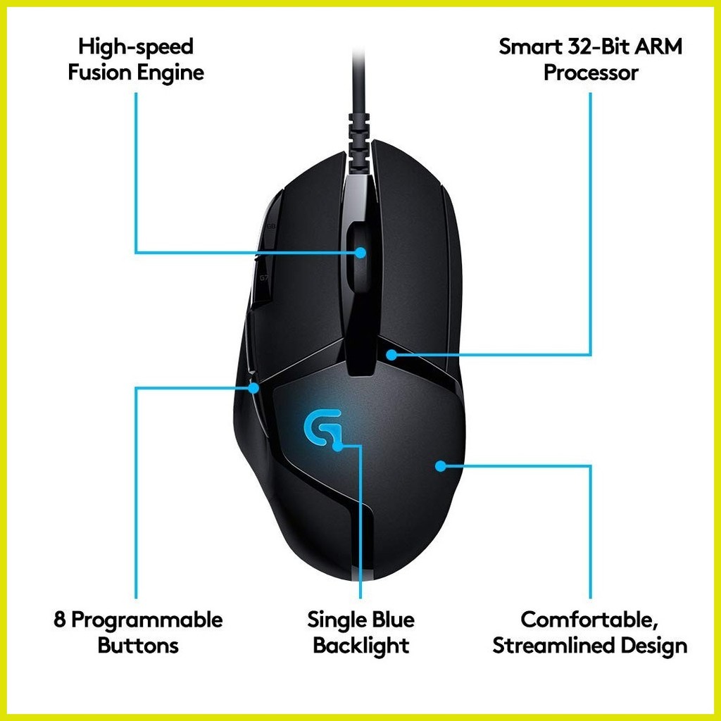 ♣ Logitech G402 gaming mouse wired mouse e-sports macro programming ...