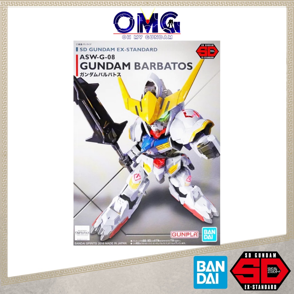Bandai Gundam SD Barbatos 65624 59253 07855 SDEX SD EX ASW-G-08 Barbatos Gundam SD EX-Standard ...