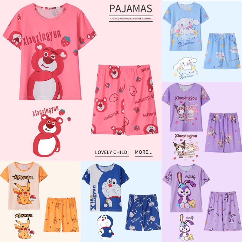 Kuromi Pajama for Kids and Girls Lotso Cinnamoroll Anime Summer ...