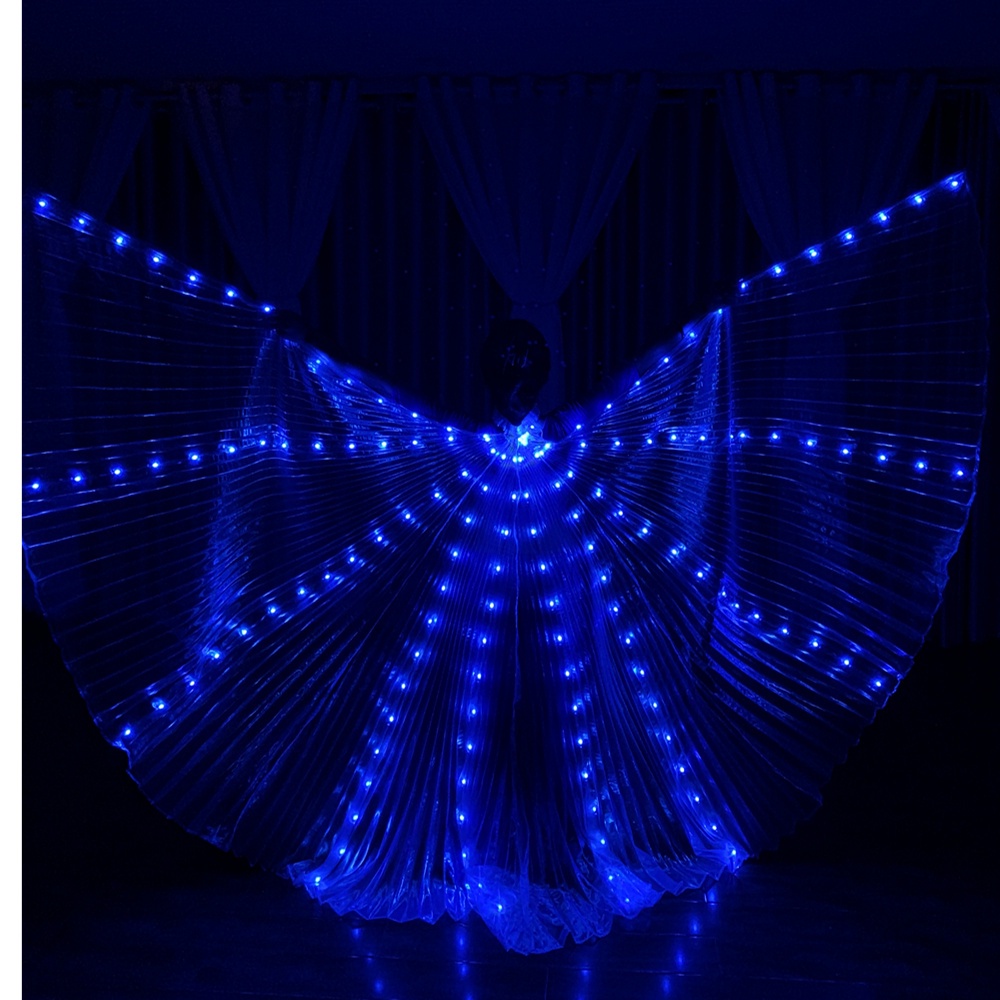 Luminous Belly Dance Led Light Rainbow Changing Colorful Isis Wings ...
