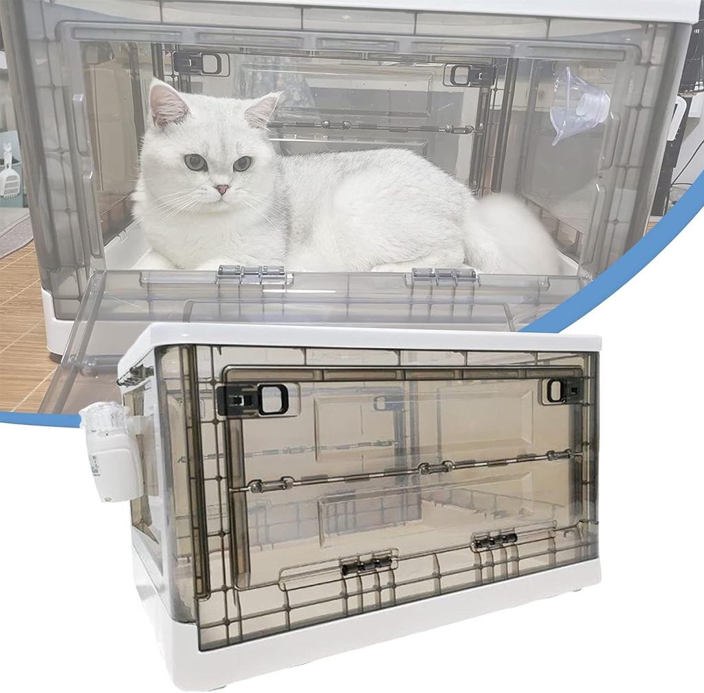 Atomizing Box Oxygen Folding Breathable Cat Cage Dog Special Oxidation ...