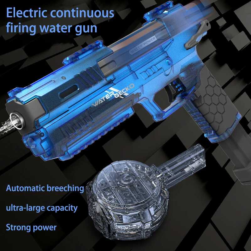 Summer Water Gecko Electric Water Gun With Continuous Firing Automatic ...