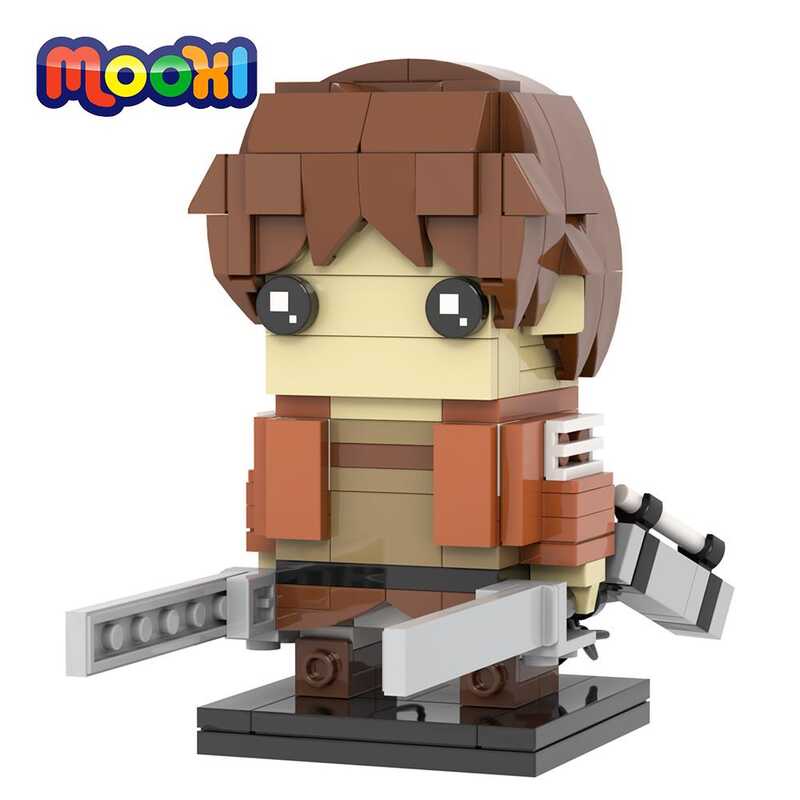 MOOXI Nag-Atake Sa Titan 194Pcs MOC Bricks Anime Eren Jaeger ...