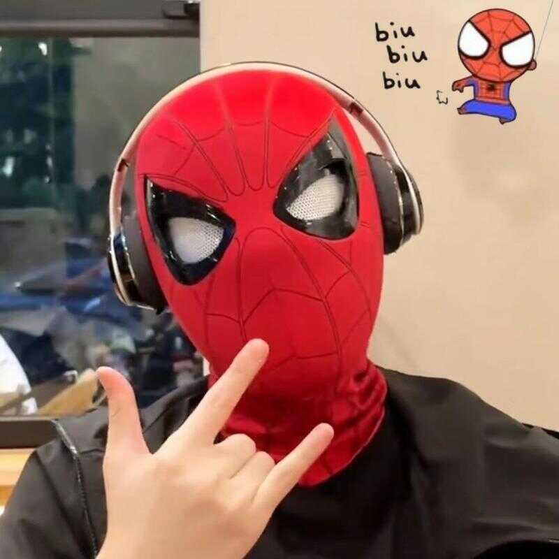 Bagong Spiderman, Mask, Mata Movable Spider Man Cosplay At Retractable ...