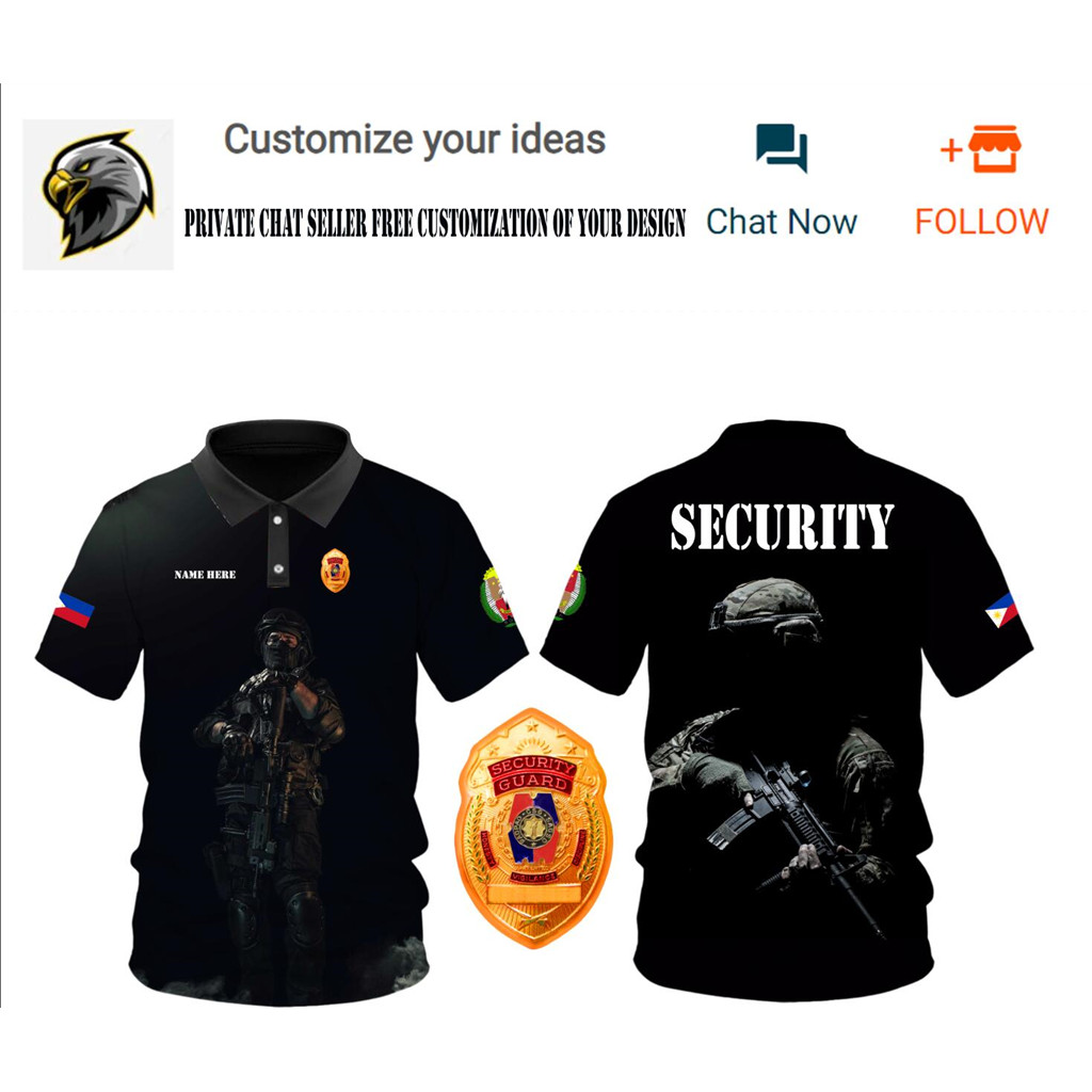 2024-2025 Philippine Security Officer Eagle Design Tactical Design 3D ...