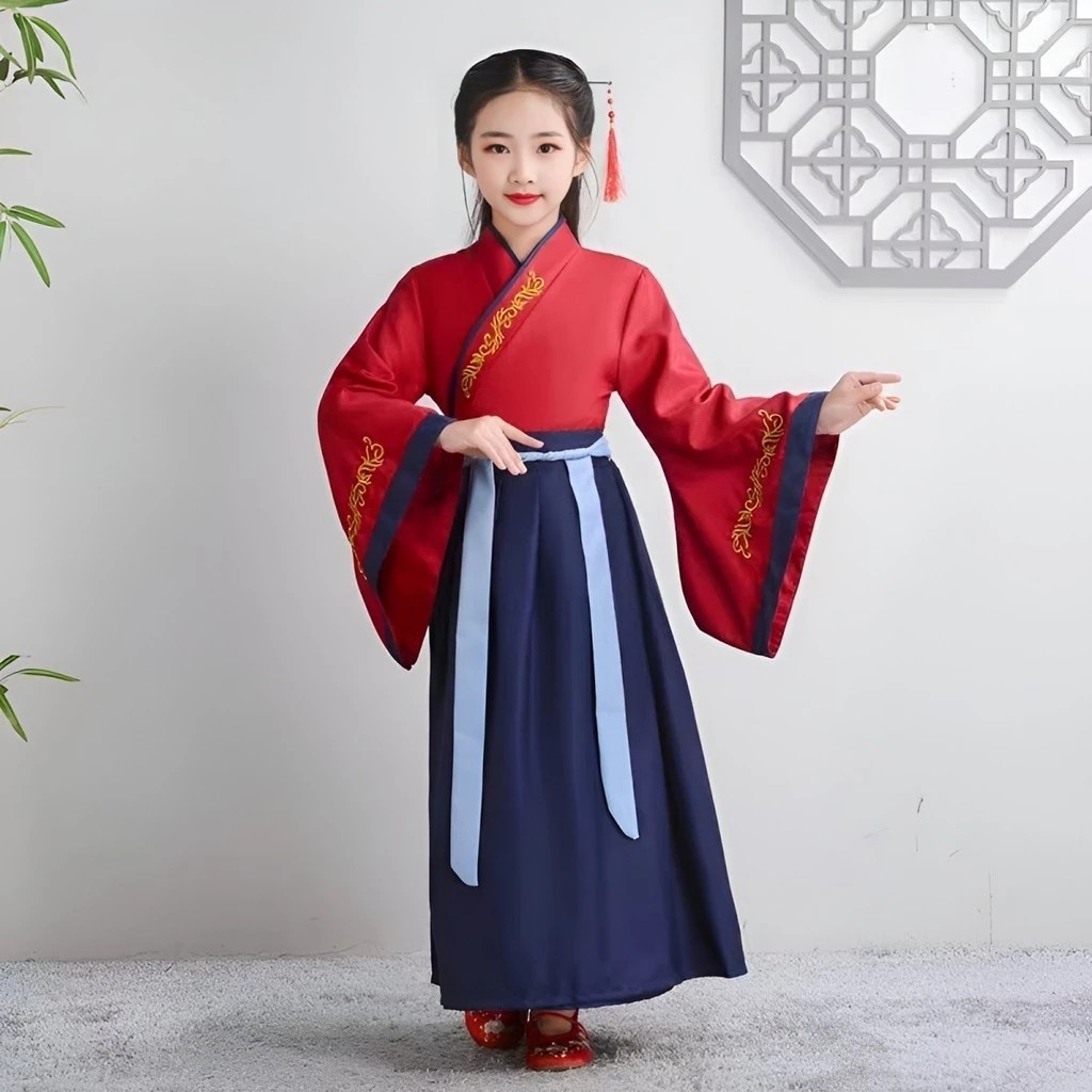 Kids Chinese Hanfu Costume China Traditional Outfit United Nation ...