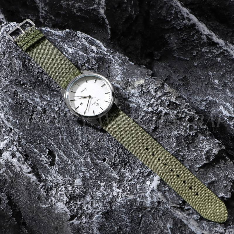 Simple NATO Watch Strap 20mm 22mm ZULU Nylon Watch Band Single One Loop ...