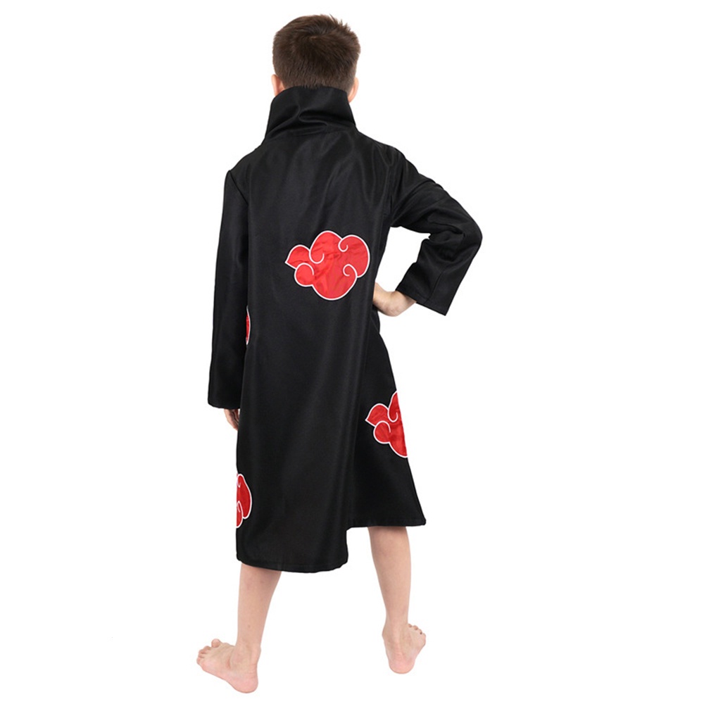 Cosplay Costume narut Akatsuki cloak anime Red Cloud robe Halloween ...