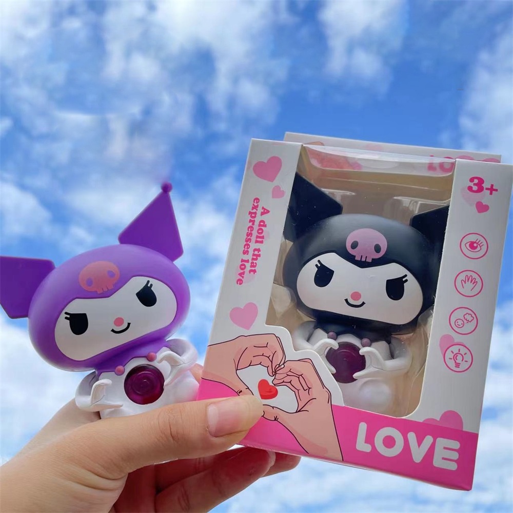 Sanrio Heart Show Love Kuromi Cinnamoroll Cute Luminous Doll Couple Toy ...