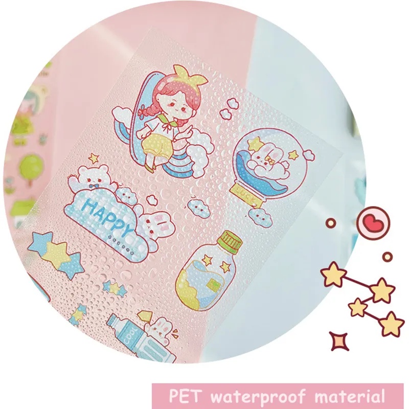 Kids Goo Card Set 22 pcs DIY Chuck Sticker Creative Gu Card Set PET ...