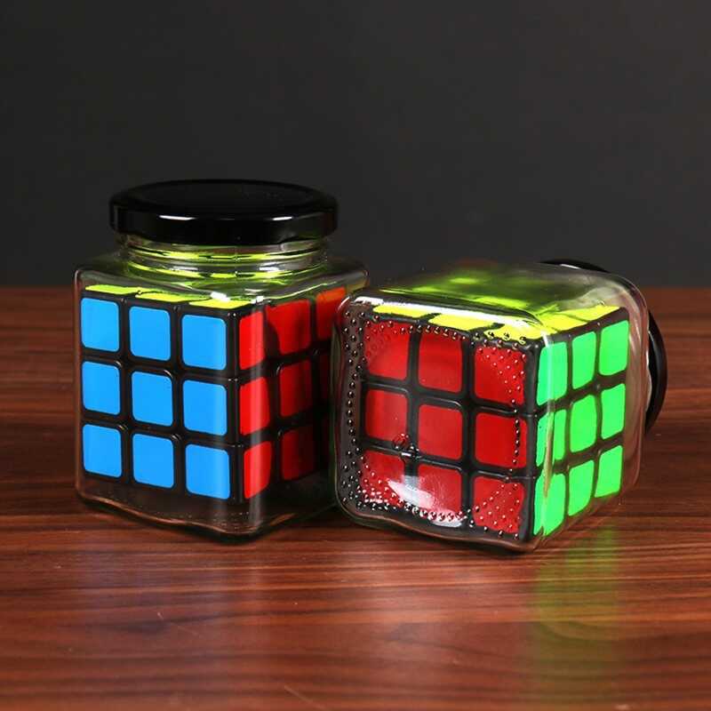Romantic Magic Gift Cube in a Bottle Close Up Trick Magic Props Cube ...