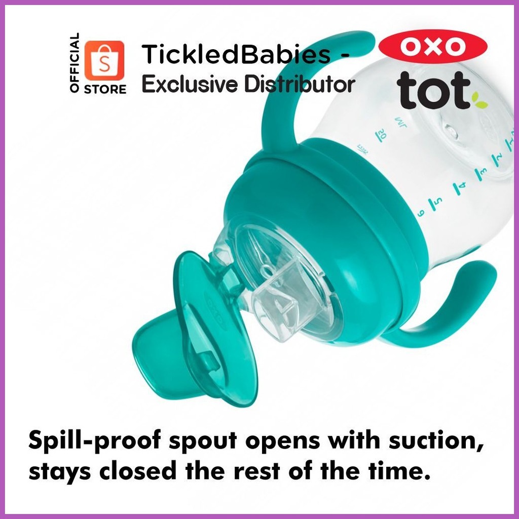 ☂ OXO Tot Grow Soft Spout Cup w/ Handles - 6 oz [ oxotot sippy baby ...