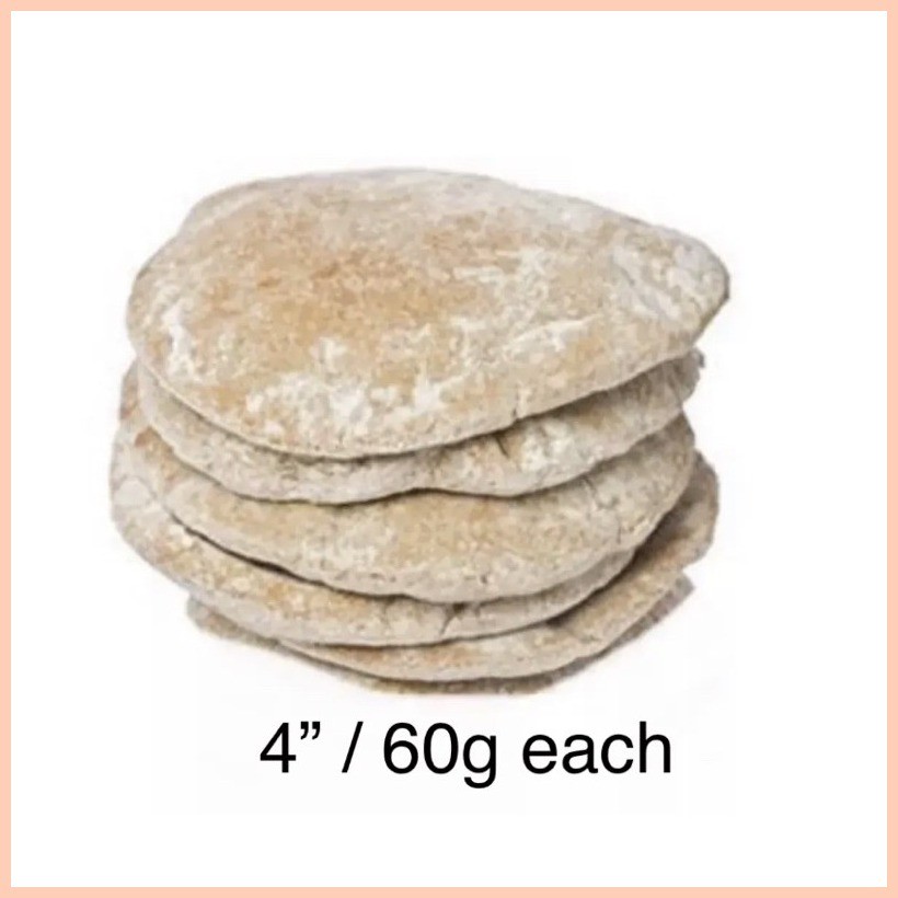 ♀ ElijahS Mini Size Whole Wheat Pita Bread Arabic Bread - 5 Units 4 60G ...