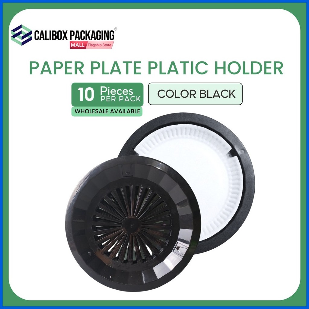 § Calibox Packaging Paper Plate Plastic Holder, 10pcs | Shopee Philippines