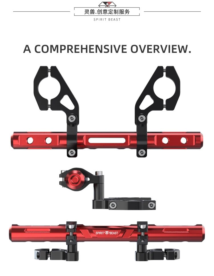SPIRIT BEAST CNC multifunctional motorcycle expand cross bar for front ...