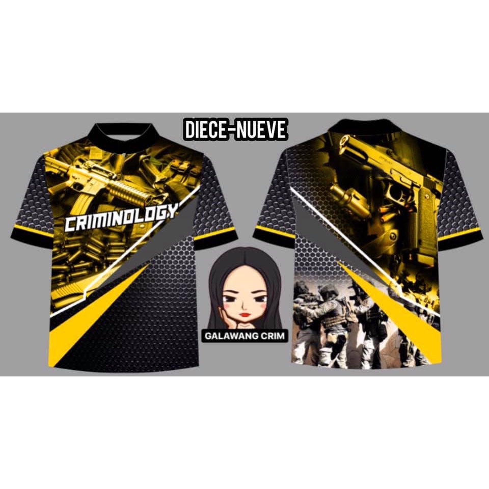Criminology Polo Shirt with Cotomized for Men Full Sublimation ...