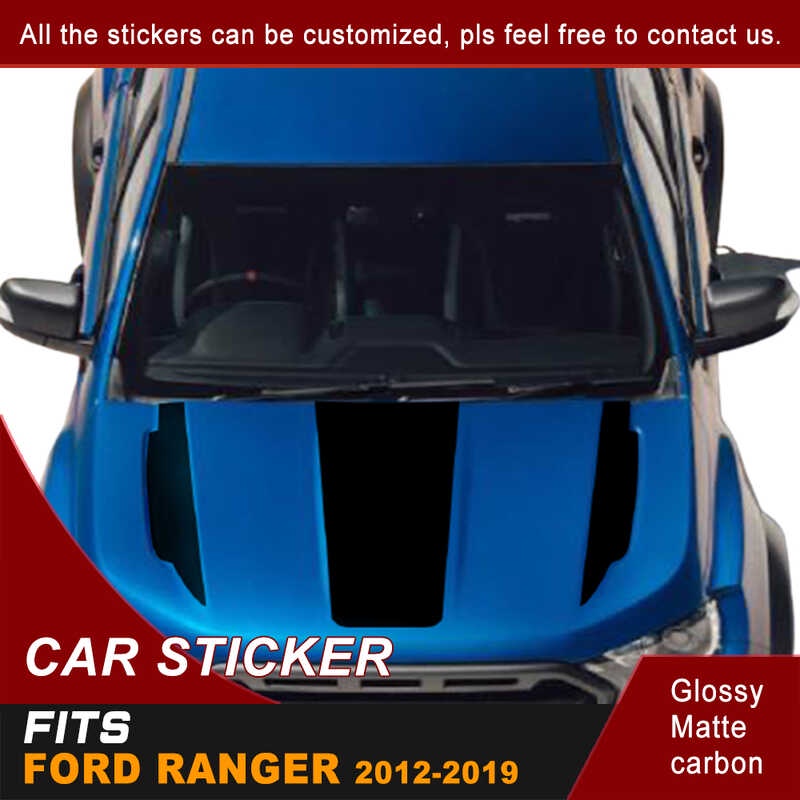 Decals For Ford Ranger T7 T8 2015 2016 2017 2018 2019 1Set Cool Hood ...