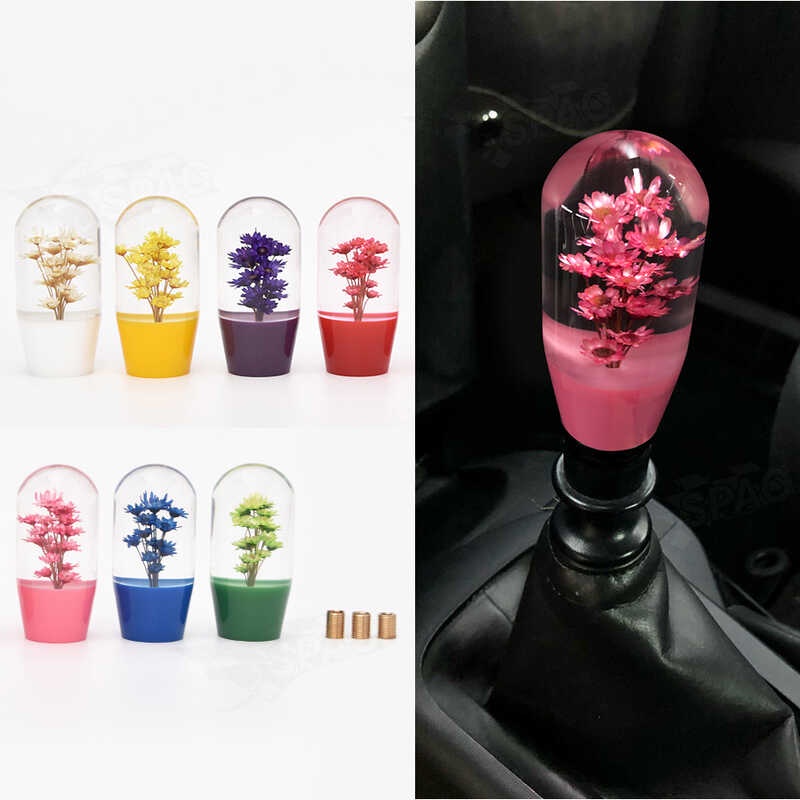 Bright Flower Car Gear Shift Knob JDM Round Top Universal Colorful ...