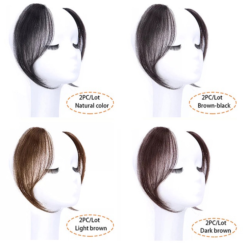 Side Bangs Clip Hairpiece Middle-part Bangs Hair Extensions Clip in the ...