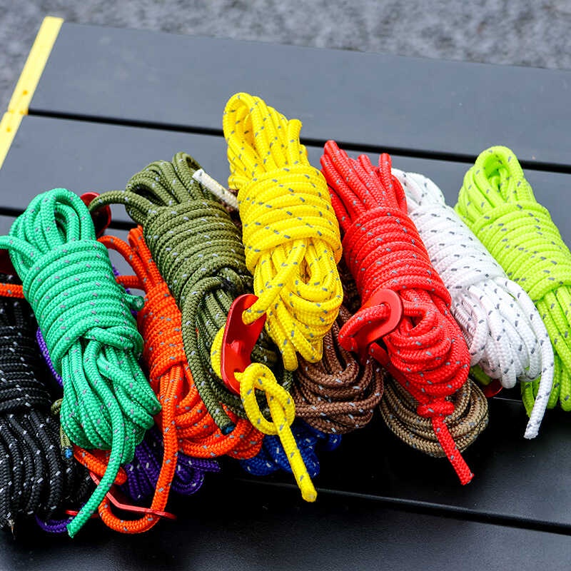 4Mm Makapal Na Lubid Na Walang Hangin, Lubid Na Salamin, Lubid Ng Tent ...