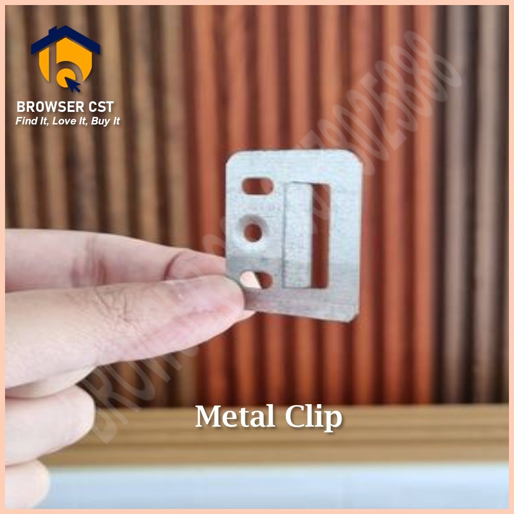 ¤ Metal Clip for Wpc wall and ceiling Fluted cladding clip only indoor ...
