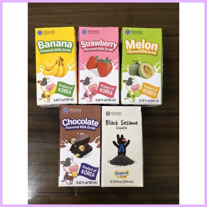 ⊞ Yonsei Korean Flavored Milk Drink 190mL / 200 mL | Shopee Philippines