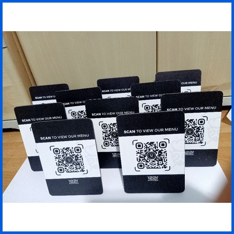 Restaurant Menu Qr Codes Table Standee Scan to view our menu | Shopee ...