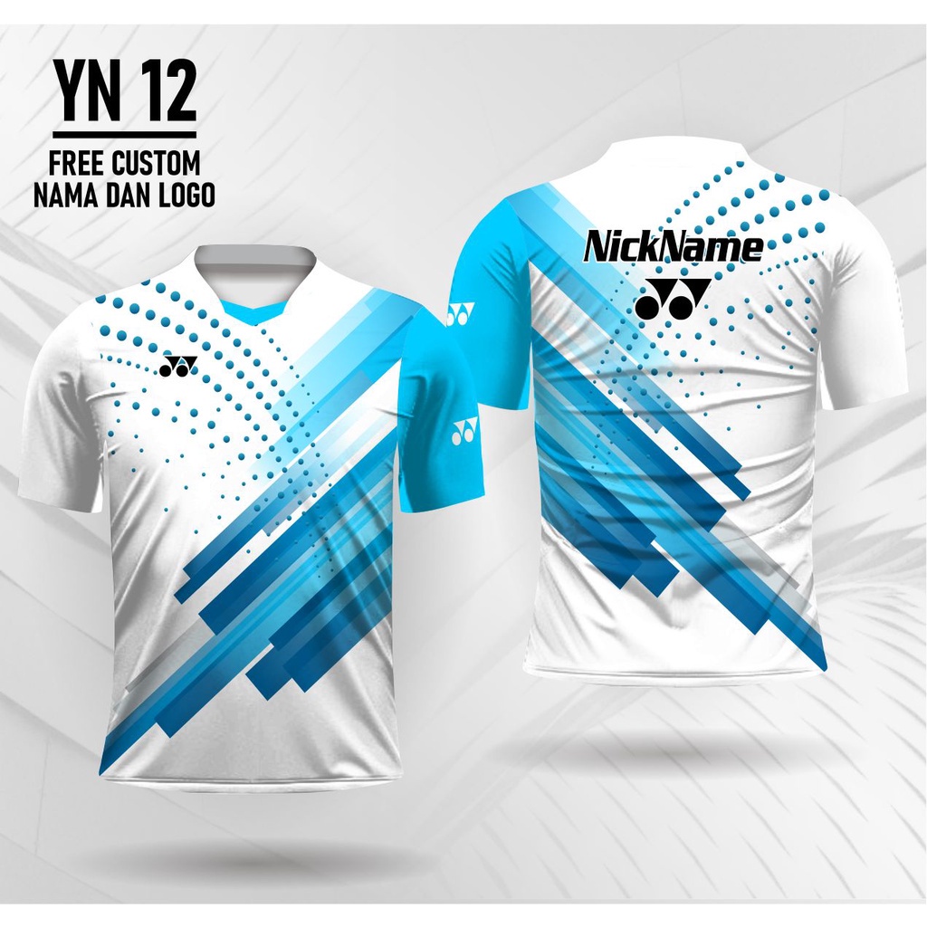 Yonex Badminton Jersey Badminton Shirt Full Sublimation 3D Summer Short Sleeve Tee | Shopee ...
