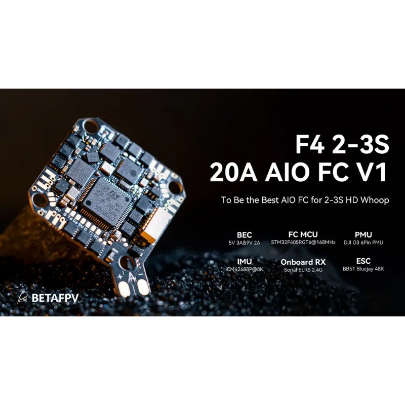 BETAFPV F4 2-3S 20A AIO FC V1 for Pavo Pico Brushless Whoop Quadcopter ...