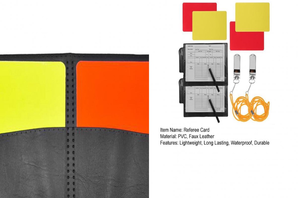 Pau_ Soccer Referee Card Soccer Referee Gear Professional Football Referee Cards Set Red Yellow ...