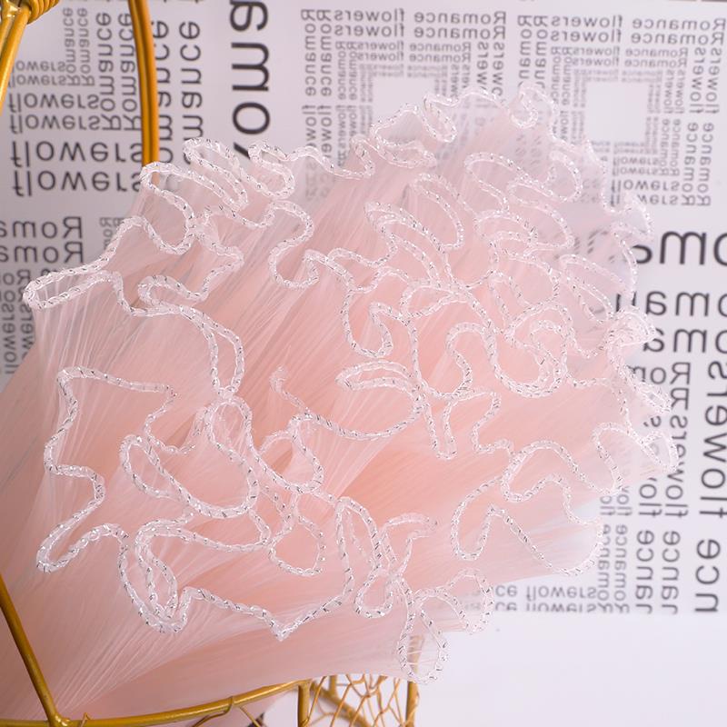 4 Yards Korean Fresh Flower Wrapping Mesh Paper Bouquet Floral ...