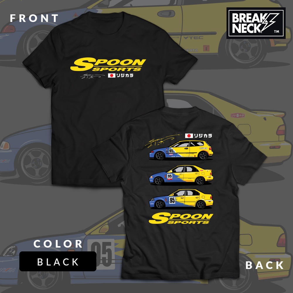 Civic Spoon Sports EG EK SIR ESI Car JDM Racing Automotive T-Shirt ...
