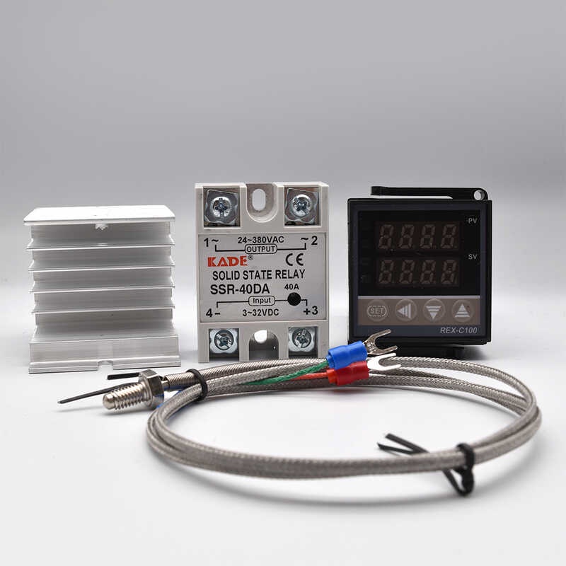 Digital PID Temperature Controller Rex-C100 REX C100 Thermostat + 40Da SSR Relay+ K Thermocouple ...