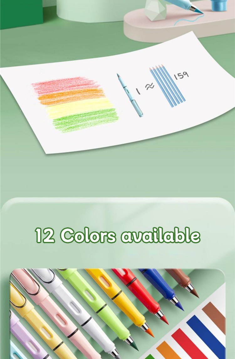 Colored Pencils Unlimited Writing Infinity Pencils Kid Gift Cute Pens ...