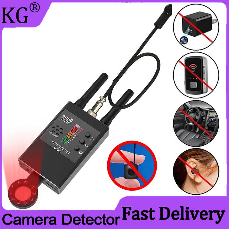 Tatlong Antennas Anti Spy Wireless Rf Signal Detector Bug Gsm Gps