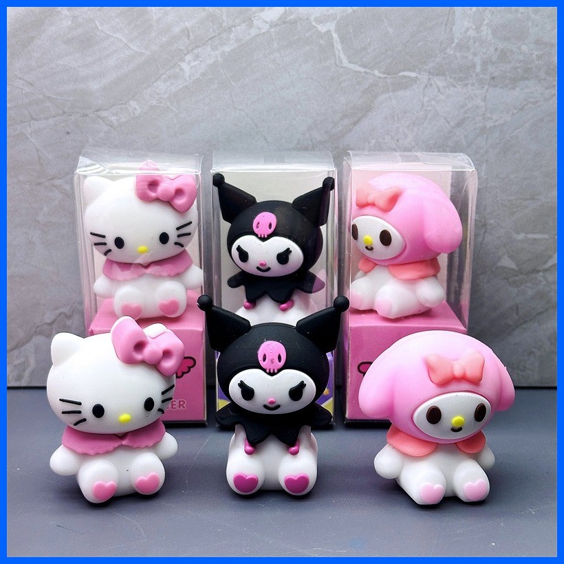 Sanrio Cute Creative Kuromi My Melody Hello Kitty Pencil Sharpener ...